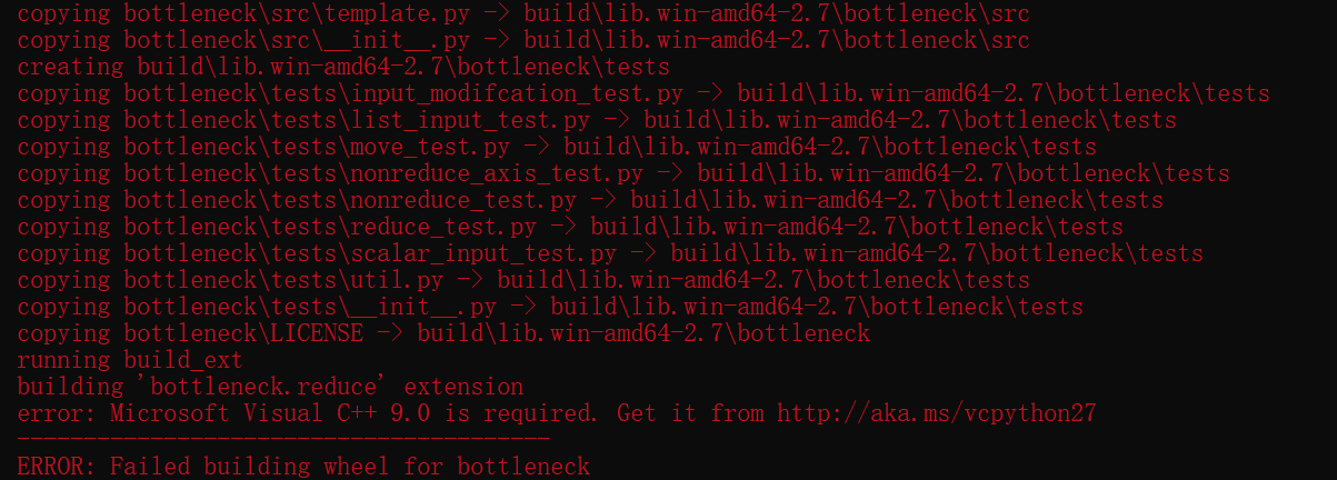 python2.7 安装 lifelines 时 bottleneck 安装错误解决_notebookpython3安装lifelines缺少formulaic、autograd包-CSDN博客