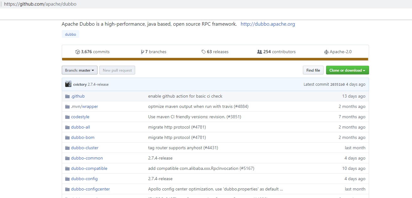 dubbo不同版本的源码下载，以及dubbo-admin等包的下载问题_dubbo官网下载-CSDN博客
