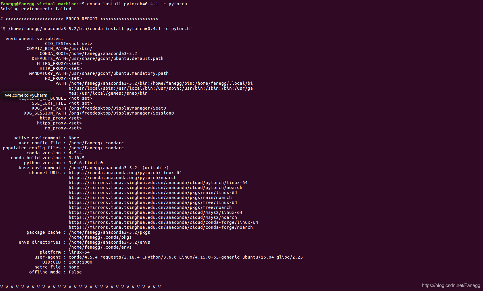 Linux系统 Ubuntu16 04 安装pytorch0 4 0时 Conda总是出现solving Environment Failed Ubuntu下conda创建python虚拟环境