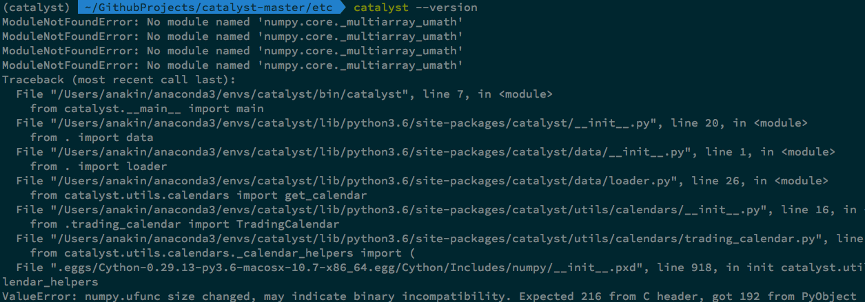 开源量化框架Catalyst中文教程（1）——安装与配置_catalyst python_量化相对论的博客-CSDN博客
