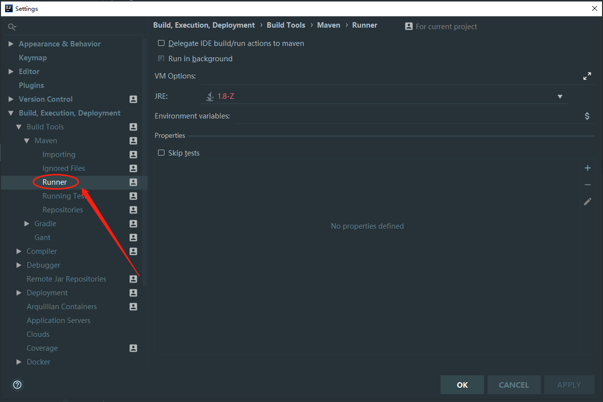 IDEA 踩坑之：maven 打包提示 Cannot find JRE '1.8-Z'. You can specify JRE to run ...