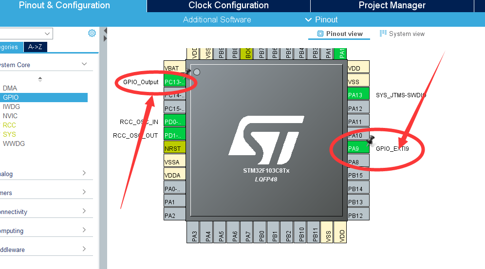 二、stm32CubeMX 外部中断_stm32c8t6 stm32cube 外部中断-CSDN博客
