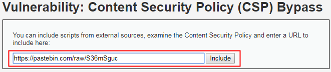 【工具-DVWA】DVWA渗透系列十三：CSP Bypass_dvwa的csp bypass分级漏洞原理-CSDN博客