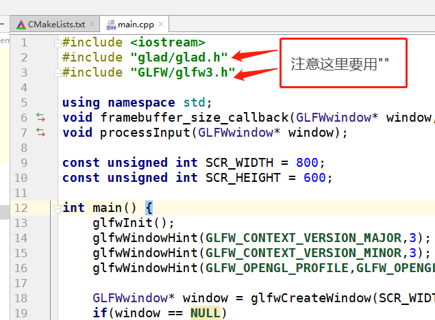 win10环境下clion配置opengl(glfw+glad)_clion glfw-CSDN博客