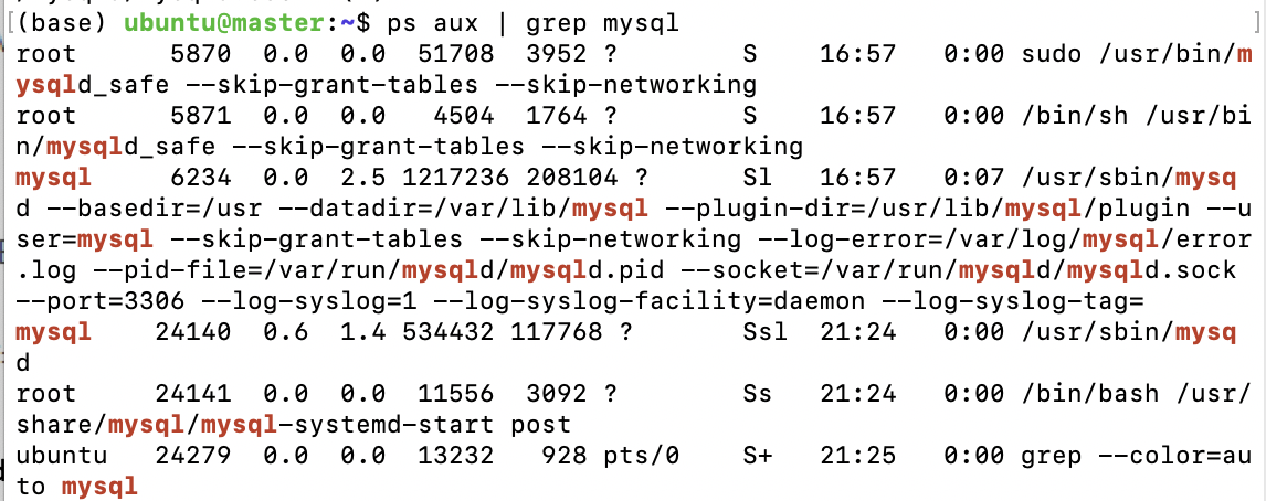ubuntu下登陆 mysql 时 出现ERROR 2002(HY000):can't connect to local mysql server through socket ‘/var ...