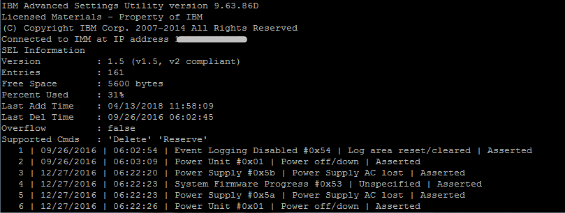 Linux下获取设备IPMI信息常用工具_ibm advanced settings utility (asu)-CSDN博客