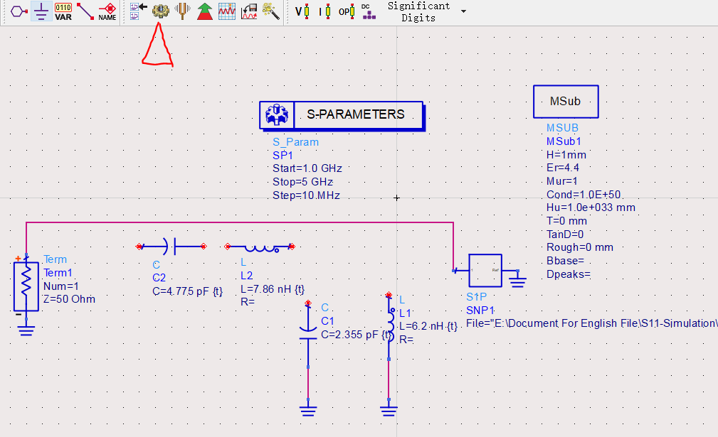 Ansys-HFSS天线仿真结果导出为S1P文件，再导入到ADS中进行匹配仿真-CSDN博客