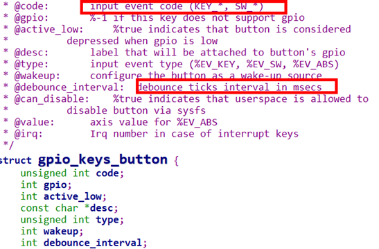linux驱动之按键输入实验（基于系统自带gpio-keys.c驱动）_linux,code = ;-CSDN博客