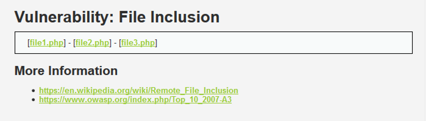 DVWA 之 File Inclusion_dvwa file inclusion unable to create file because -CSDN博客