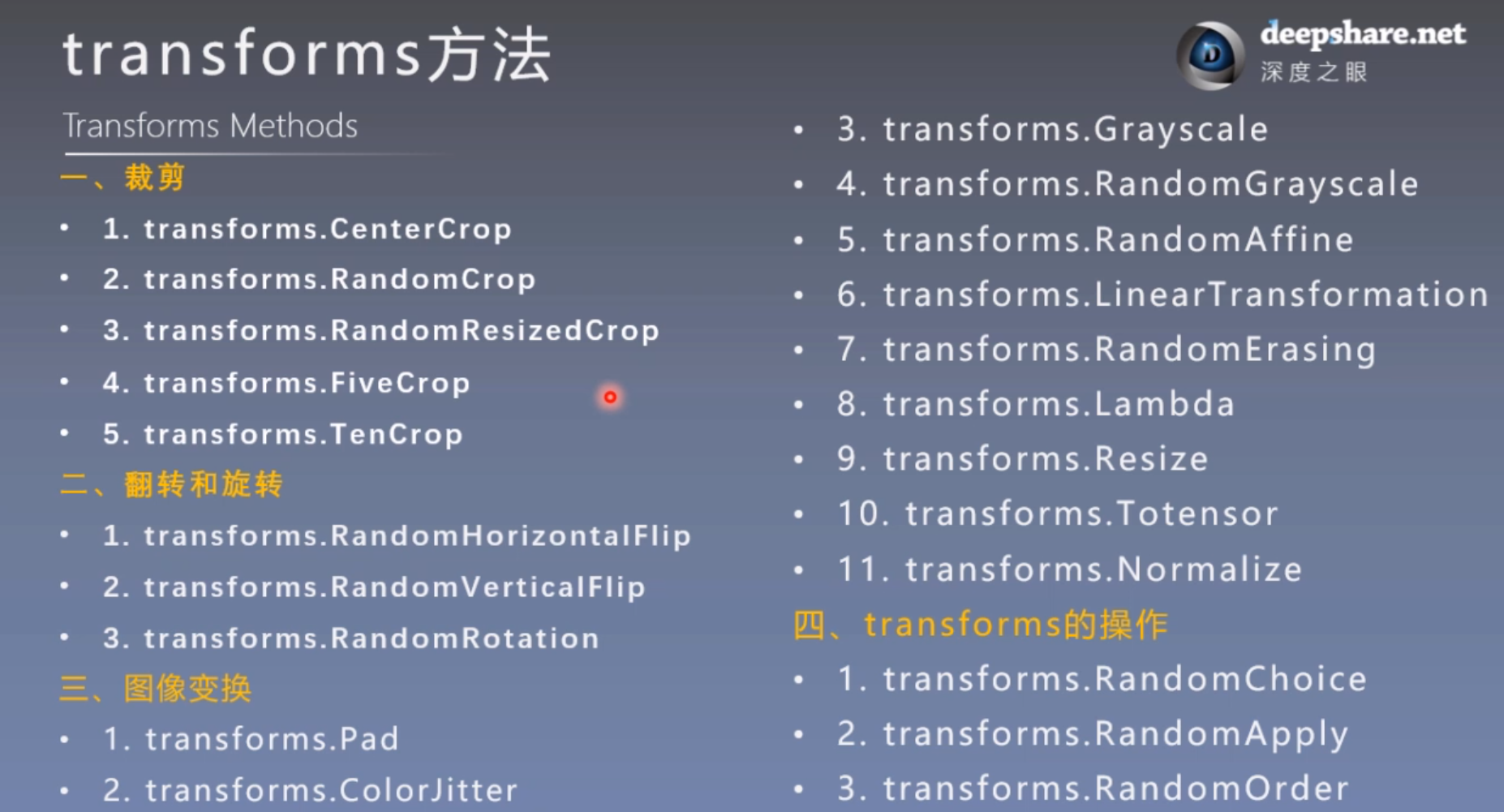 学习笔记 Pytorch使用教程08 Transforms数据预处理方法 二 Transforms Randomaffine