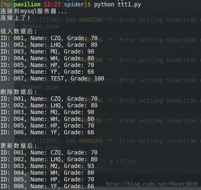 python3 操作mysql数据库（mysql.connector 和 pymysql ）_python pymysql.connect-CSDN博客