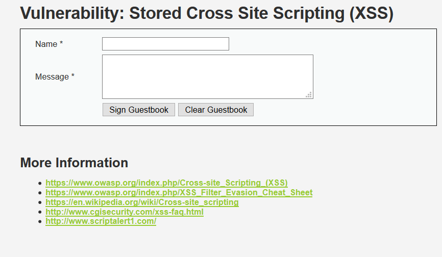 DVWA 之 Stored Cross Site Scripting (XSS)-CSDN博客