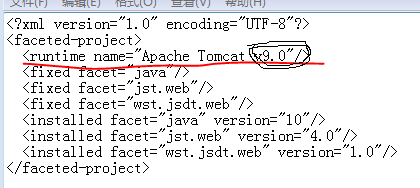 java web tomcat报错Target runtime Apache Tomcat v9.0 is not defined_type target runtime apache ...