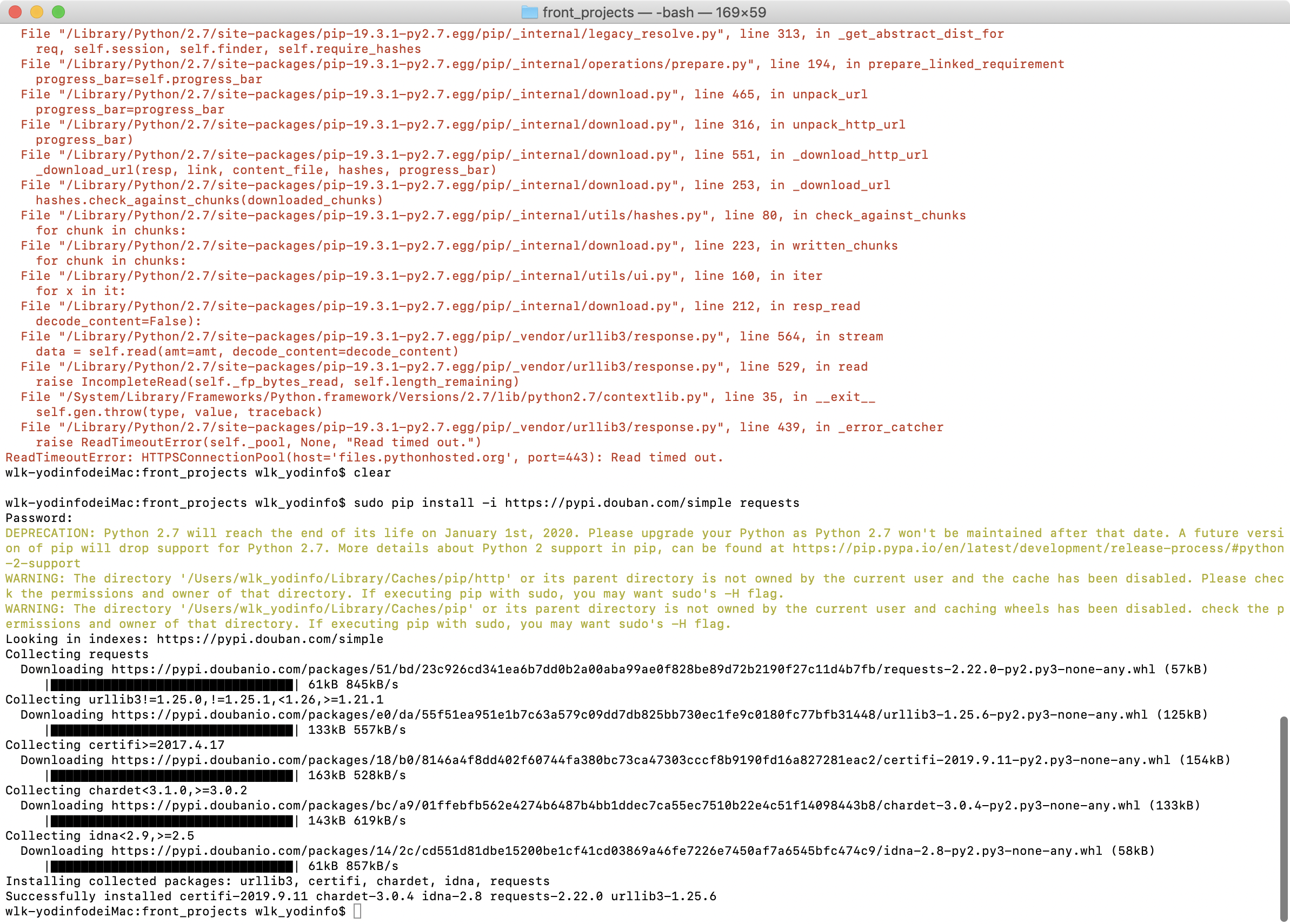 python：pip下载requests包时报错 Traceback (most recent call last)_python下载requests报错-CSDN博客