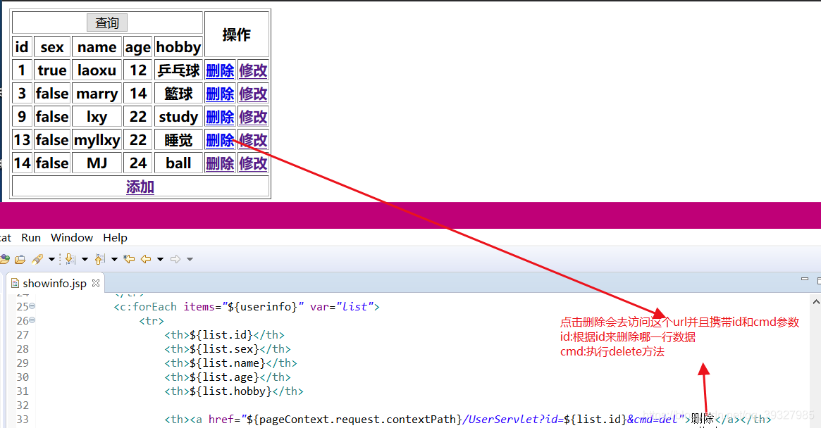 Javaweb实现基础增删改查crud的一个小demojava Crud Demo Csdn博客