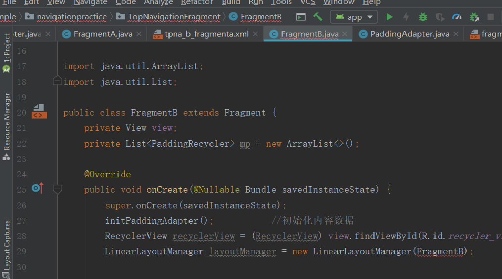 在fragment中使用linearlayoutmanager报错问题的解决linearlayoutmanager Fragment Csdn博客 