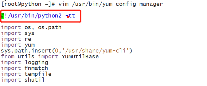 File "/usr/bin/yum-config-manager", line 133 except yum.Errors.RepoError, e:_yum-config-manager ...