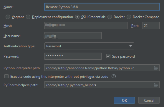 pycharm远程连接服务器编译错误： No such file or directory_远程连接服务器,运行python失败-CSDN博客