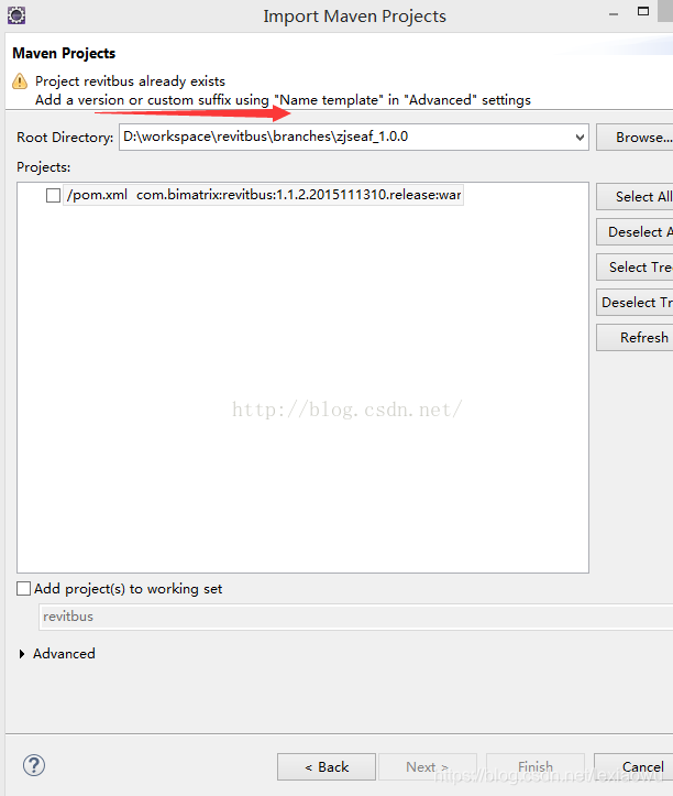 Project Already Exists Add A Version Or Custom Suffix Using Name Template In Advanced