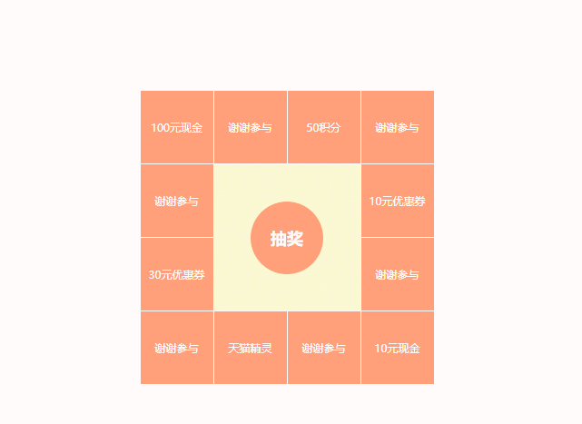原生js实现的滚动抽奖工具(可设置每个奖品概率、滚动速度、滚动圈数)滚动式抽奖 Js Csdn博客