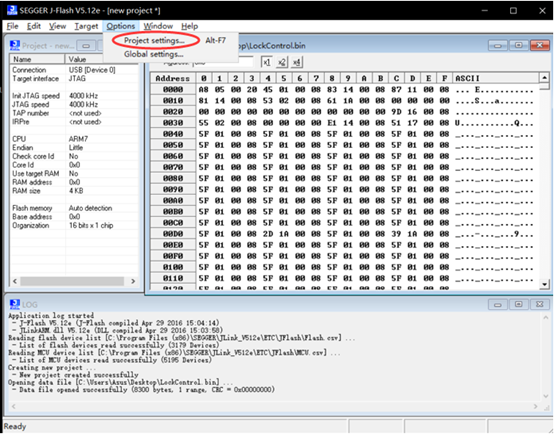 关于使用J-Flash直接烧录bin文件的方法_jflash烧录bin文件-CSDN博客
