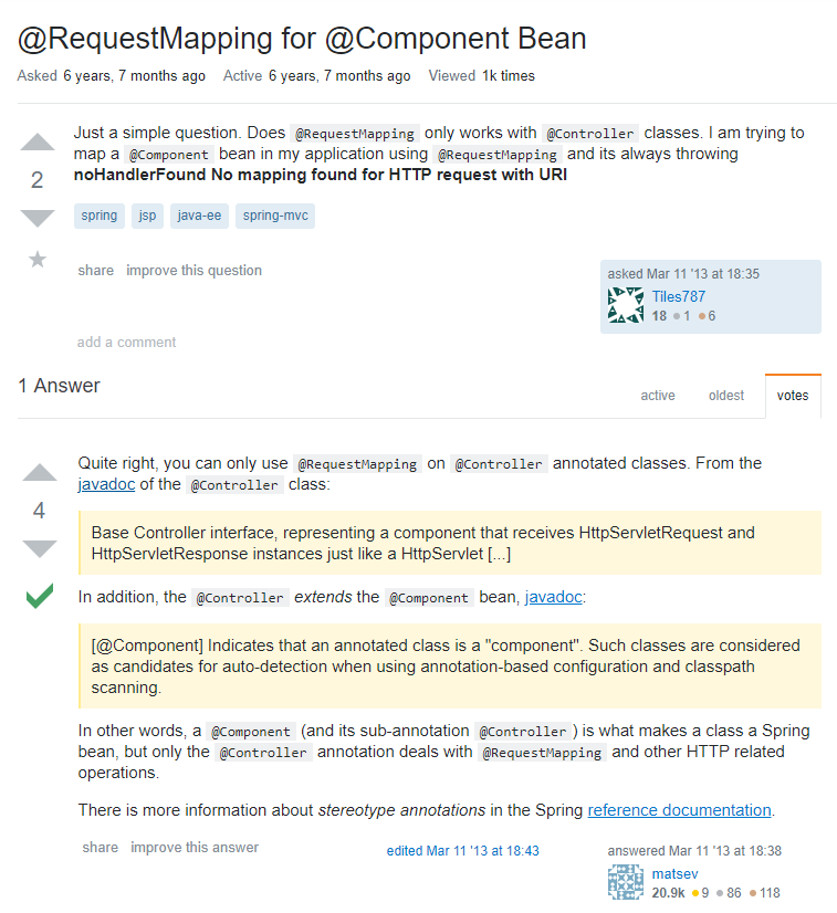 Component中 Requestmapping无法生效 Component不能和requestmapping Csdn博客