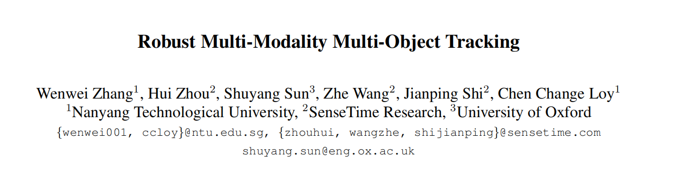 ICCV:Robust Multi-Modality Multi-Object Tracking鲁棒多模态多目标跟踪-CSDN博客