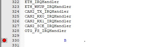 关于STM32程序卡在B .即Default_Handler处的解决方法 - 代码先锋网