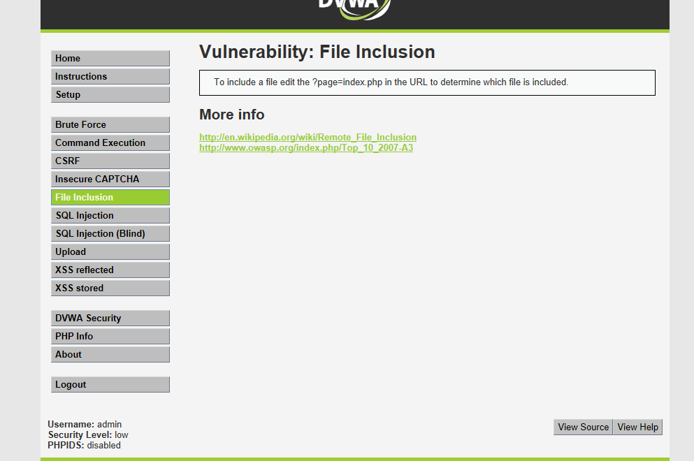 蚁剑+DVWA“文件包含”漏洞（File Inclusion + Upload 漏洞）_蚂剑链接dvwa-CSDN博客