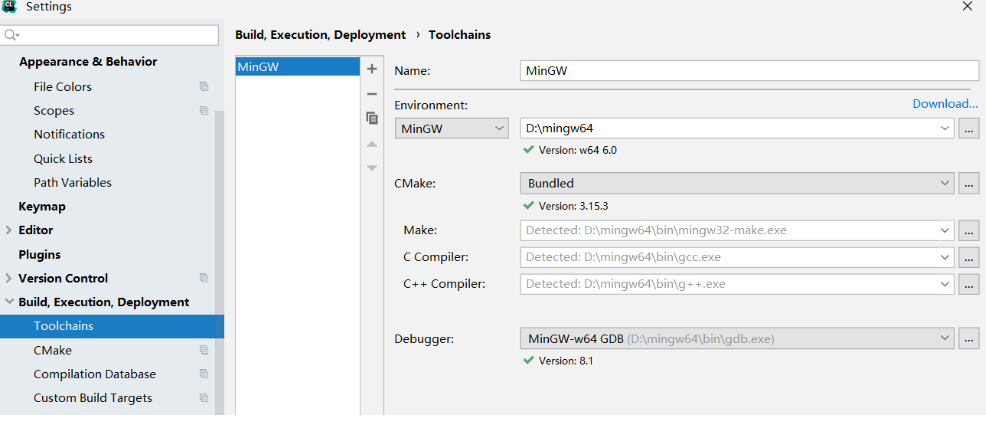 CLion安装和配置MinGW_clion-mingw配置-CSDN博客