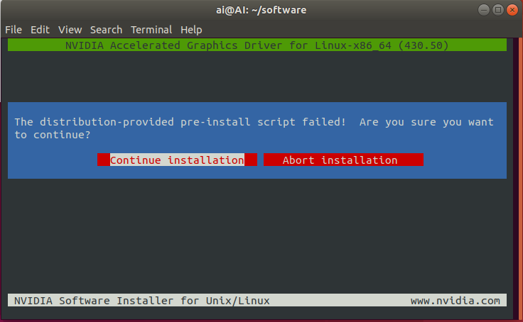ubuntu16.04-和ubuntu 18.04 安装NVIDIA驱动 GPU_an nvidia gpu may be present on this machine, but -CSDN博客