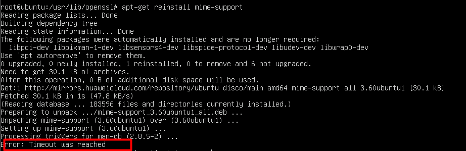 Apt报错timeout Was Reached Csdn博客 