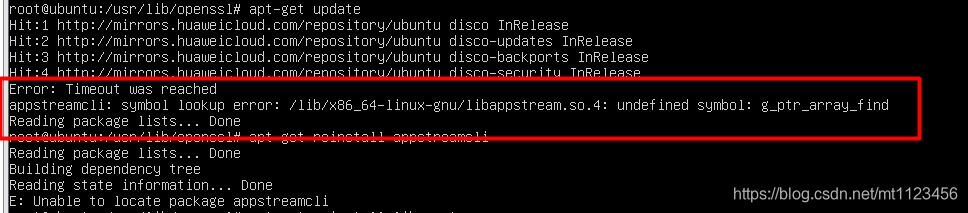 Apt报错timeout Was Reached Csdn博客