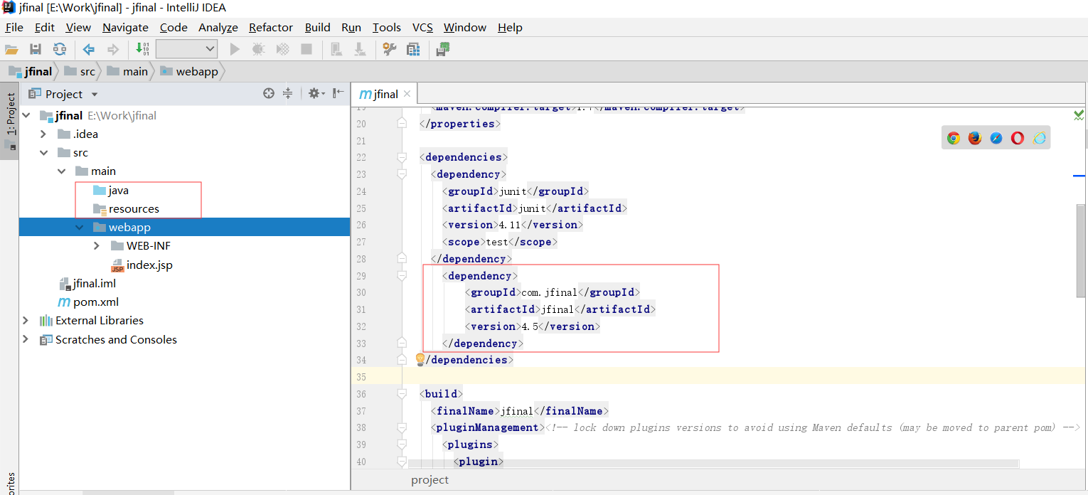 Idea环境下使用JFinal开发Web项目（附源码）_jfinal框架可以在idea运行吗-CSDN博客