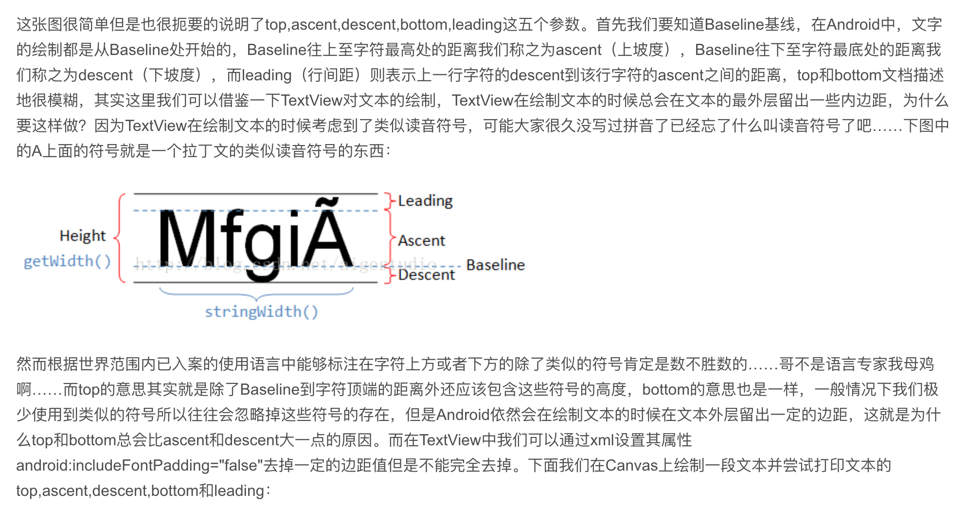 Textview及其内部文字宽高测量 Android Textview根据textsize计算textview的宽度和高度 Csdn博客