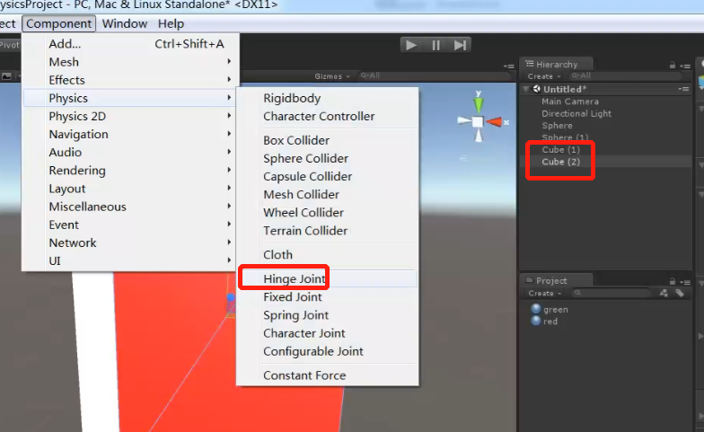 Unity 物理引擎之铰链关节（Hinge Joint）_unity hinge joint-CSDN博客