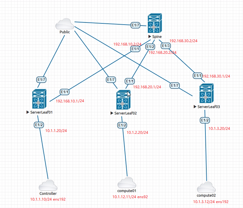 Spine-ServerLeaf模型配置原生路由互通命令详解_server leaf-CSDN博客