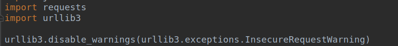 问题：/usr/lib/python3/dist-packages/urllib3/connectionpool.py:794: InsecureRequestWarning ...