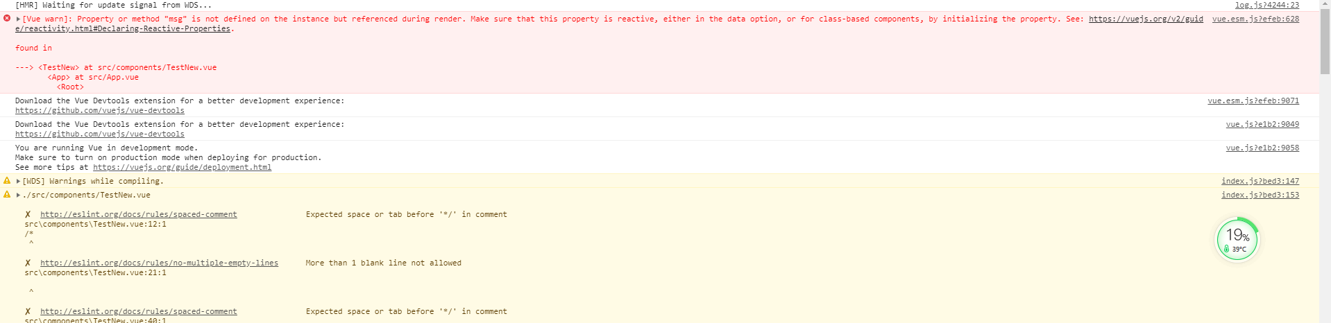 Nodejs Vue 双向绑定报错vueesmjsefeb628 Vue Warn Property Or Method Msg Is Not Defined On