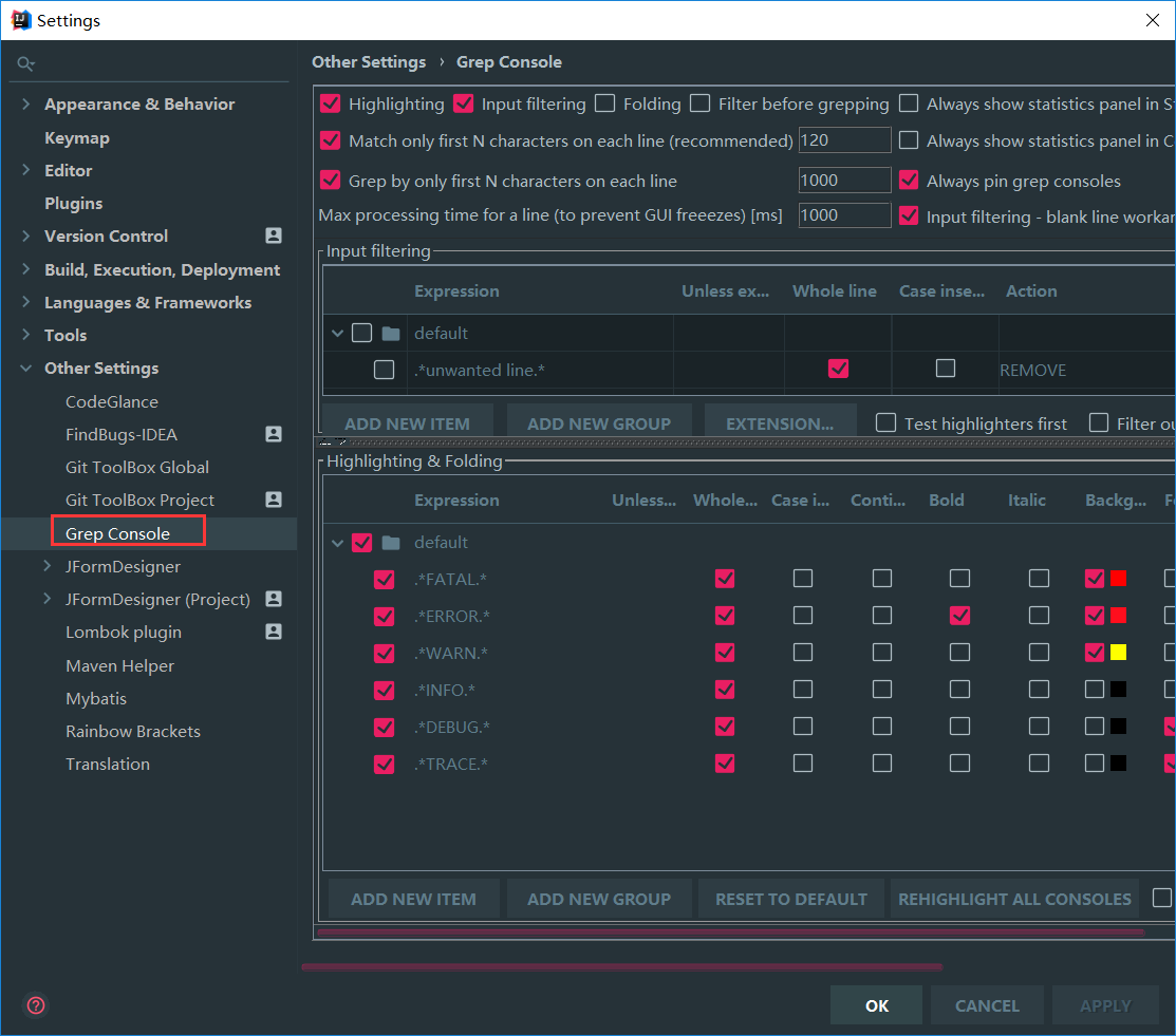 IDEA插件系列（20）：Grep Console插件——显示多颜色调试日志_idea grep console-CSDN博客