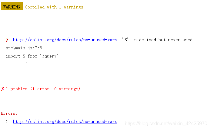 Webpack构建vue项目引入jquery时发生 Is Defined But Never Used”报错webpack Echarts Is Defined But Never