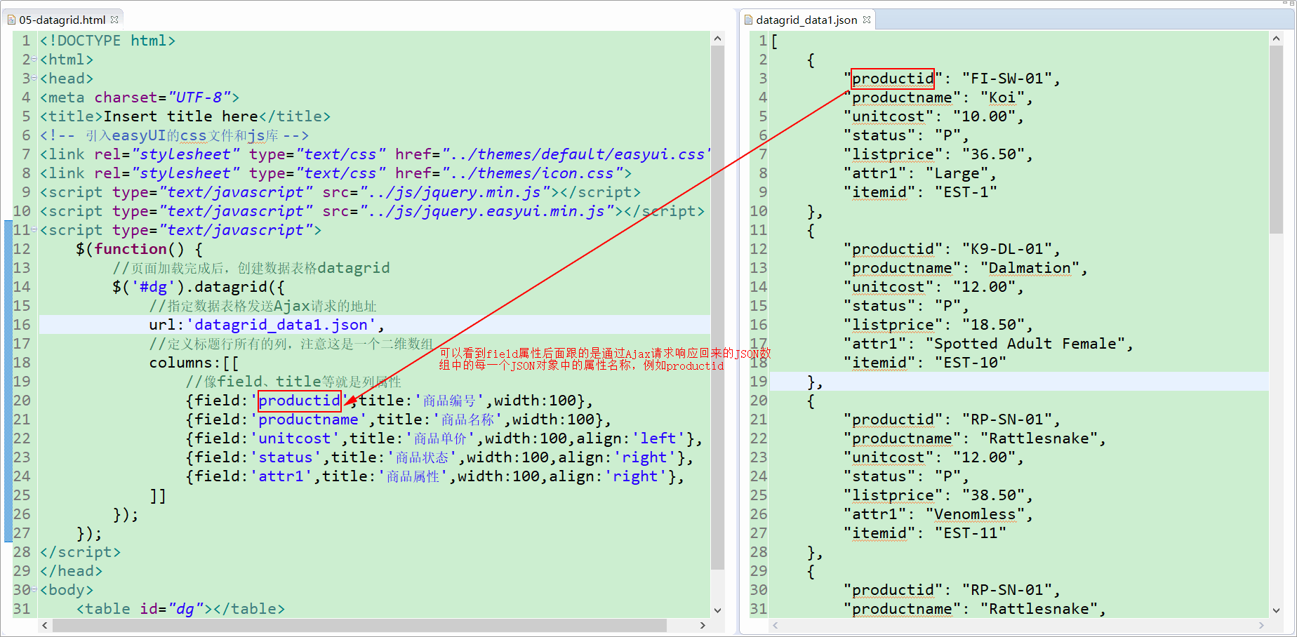 easyUI快速入门第五讲——easyUI中的datagrid（数据表格）组件_easyui datagrid教程-CSDN博客