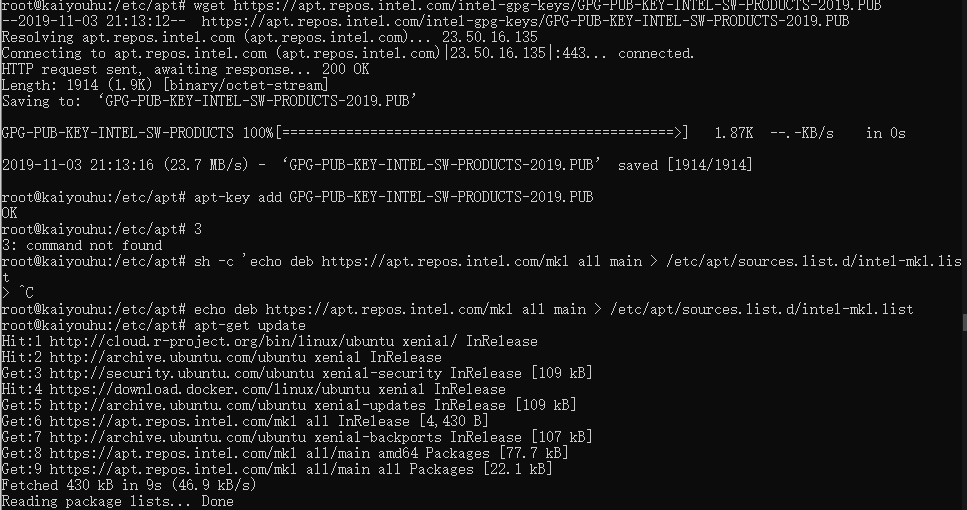 解决apt-get update出现intel mkl没有公钥导致无法通过验证的问题_mkl安装key失效了-CSDN博客