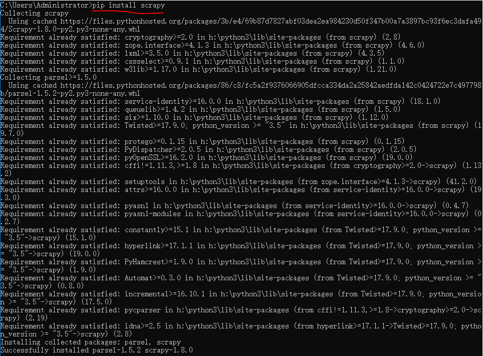 win10 python3.8 安装Scrapy_python 3.8 配置 scrapy-CSDN博客