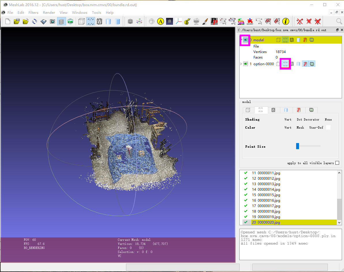 Windows下使用VisualSFM + CMVS/PMVS +MeshLab进行三维重建_meshlab闪退-CSDN博客