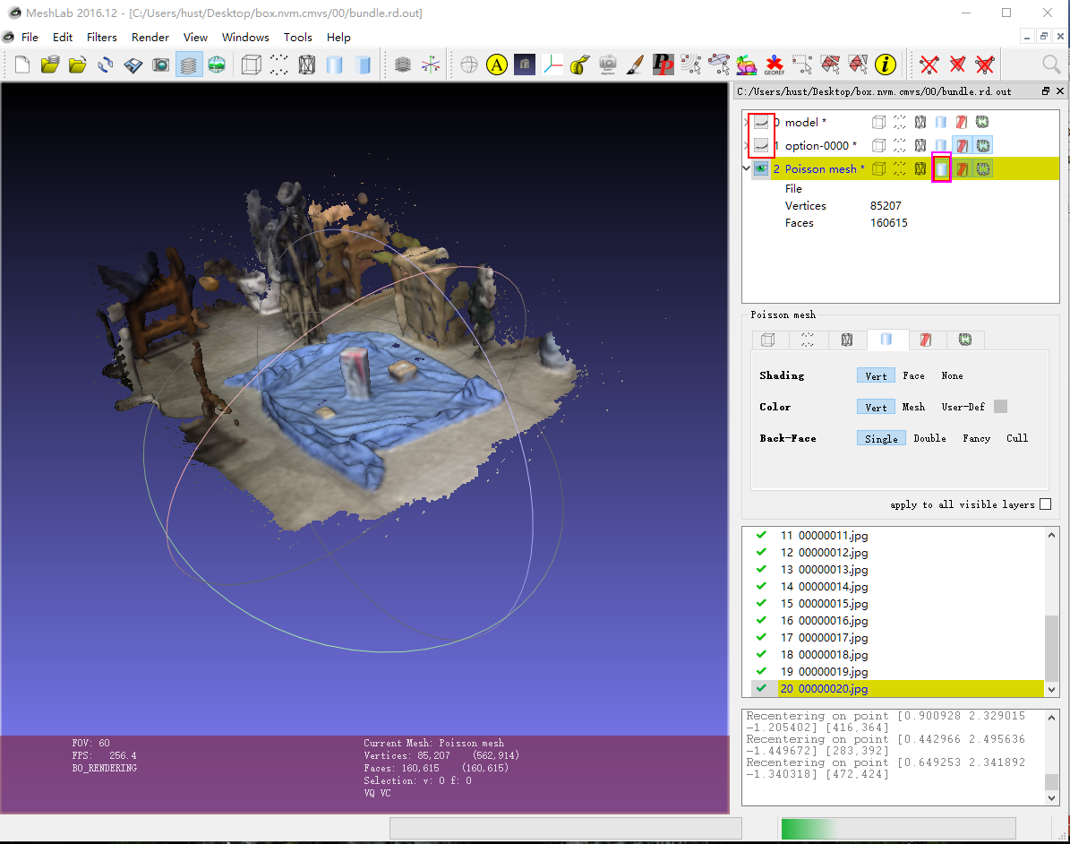 Windows下使用VisualSFM + CMVS/PMVS +MeshLab进行三维重建_meshlab闪退-CSDN博客