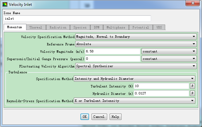 FLUENT算例 —— Turbulent Pipe Flow (LES) 圆管湍流流动（大涡模拟）_fluent里有大涡模拟吗-CSDN博客