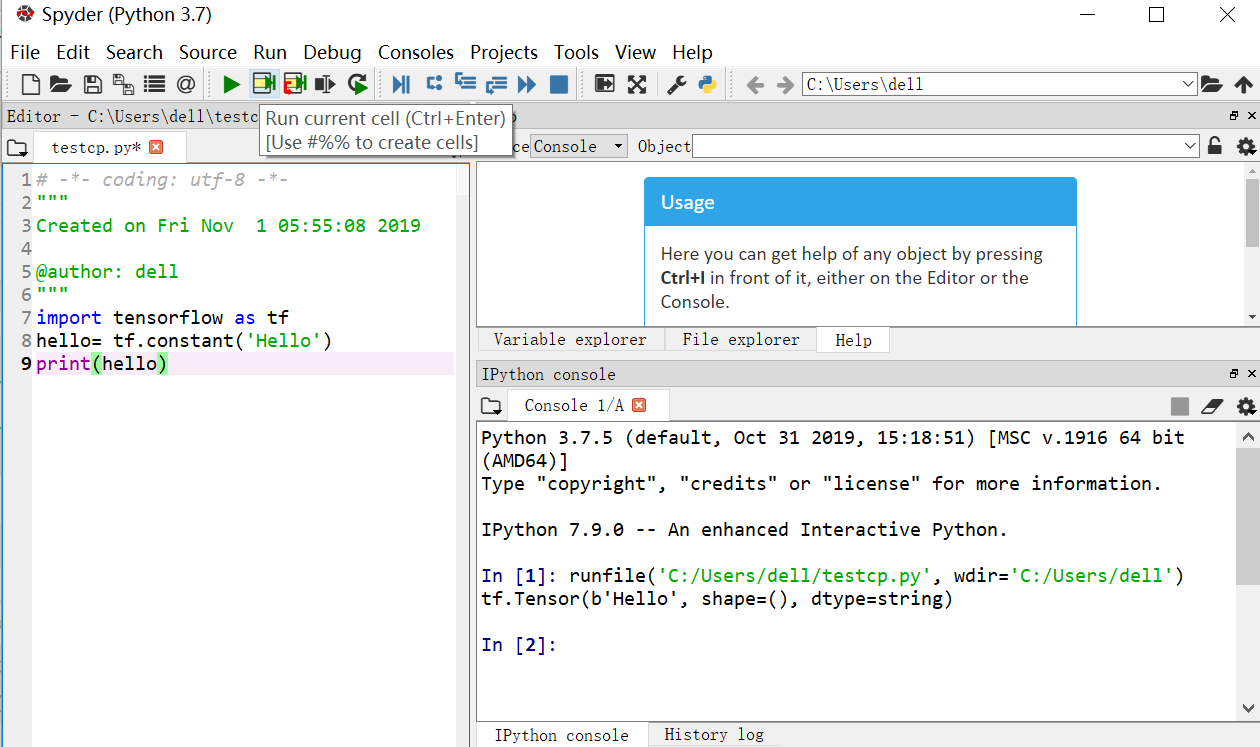 Anaconda3下安装TensorFlow2.0教程_在anaconda中安装tensorflow2.0 截图-CSDN博客