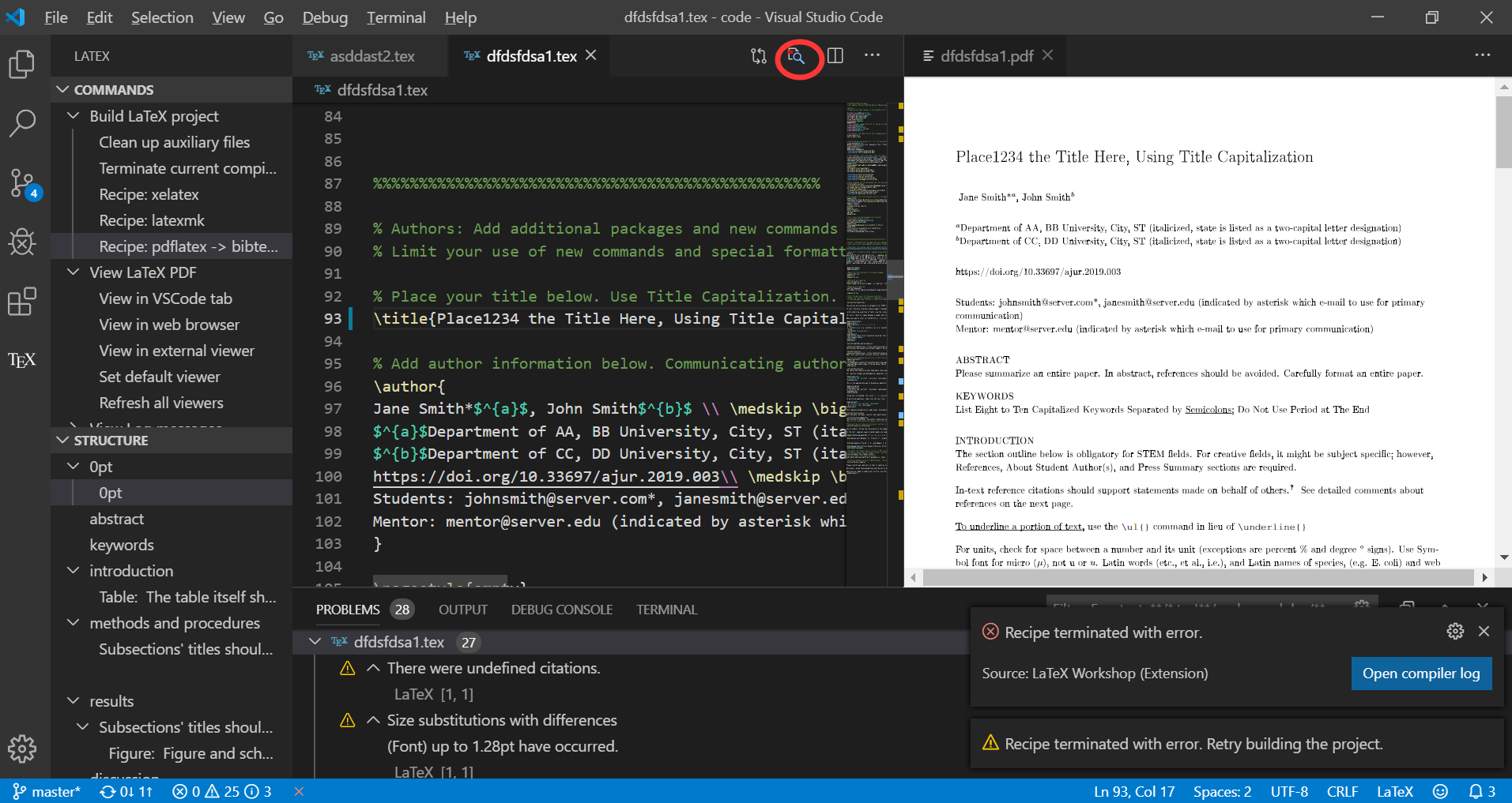 写作三件套（VScode Miktex Latex Workshop）入门三大坑_miktex和letex哪个好用-CSDN博客